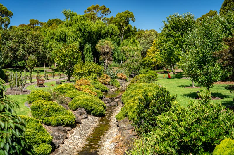 Landscapes in Springvale Botanical Cemetery, Melbourne, Australia Stock ...