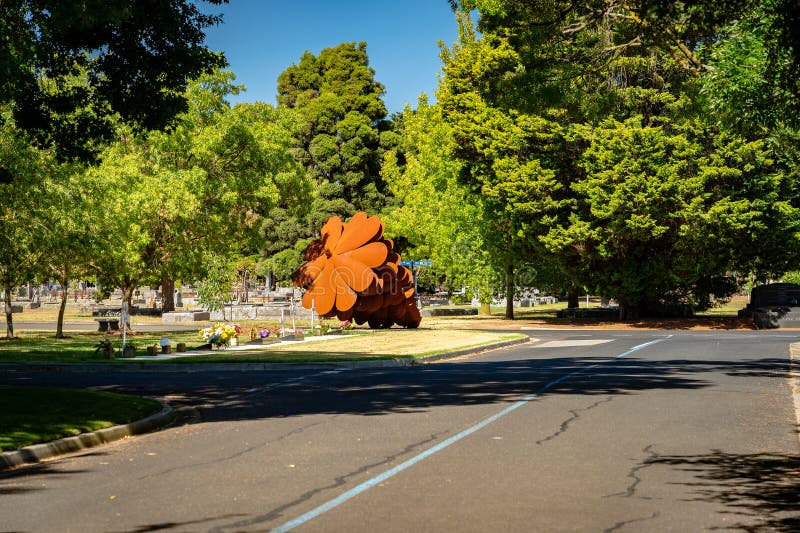 Landscapes in Springvale Botanical Cemetery, Melbourne, Australia ...