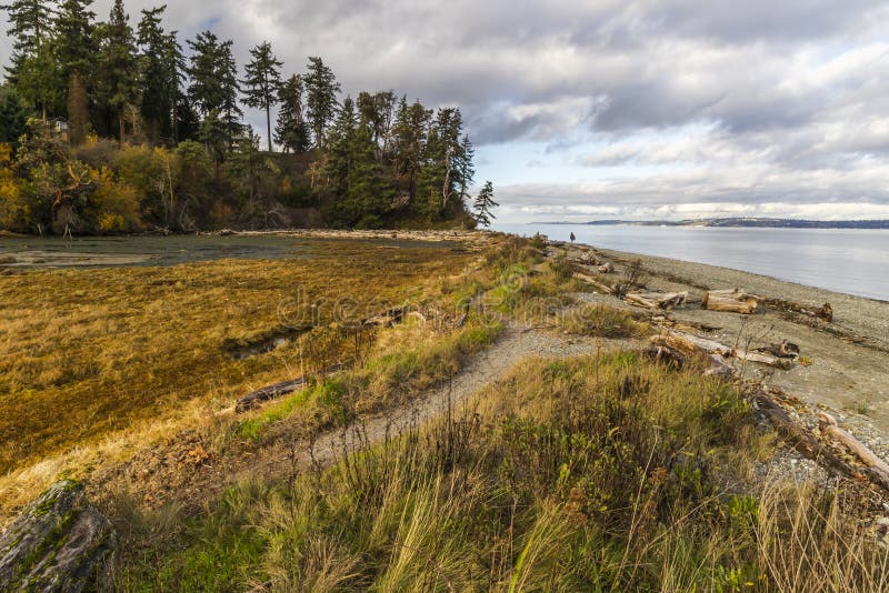 Landscapes of Vashon Island in Autumn. Stock Photo - Image of colors ...