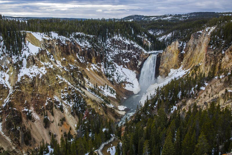 Landscapes of Yellowstone National Park in Spring Stock Photo - Image ...