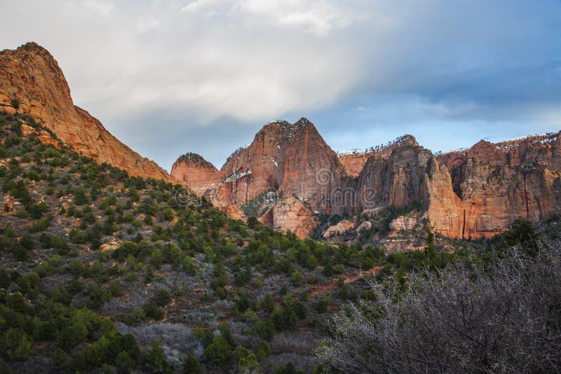 Landscapes of Zion National Park in Spring Stock Photo - Image of ...