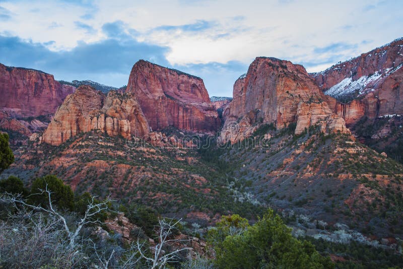 Landscapes of Zion National Park in Spring Stock Photo - Image of ...