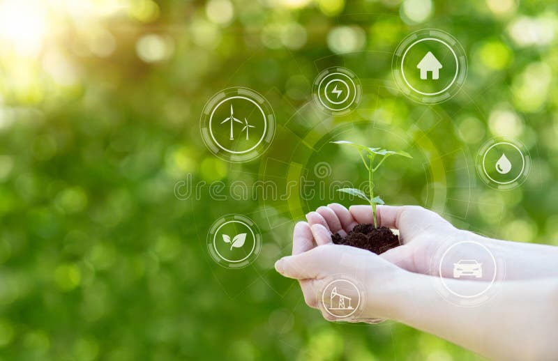 Landscaping As the Main Source of Energy in the World Stock Image ...