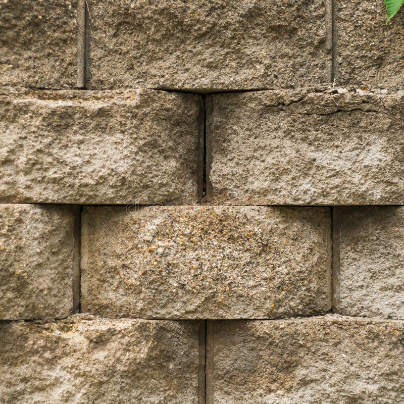 Straight View of Landscaping Brick Texture Stock Image - Image of ...