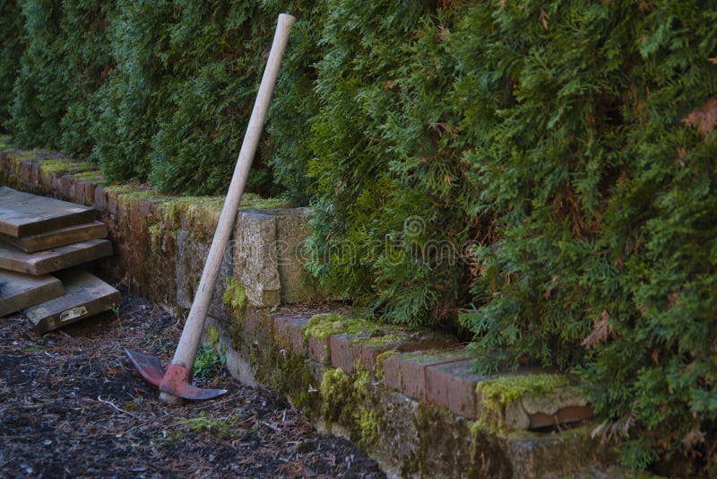 Landscaping Ground Pick for Soil Work Stock Photo - Image of beauitful ...
