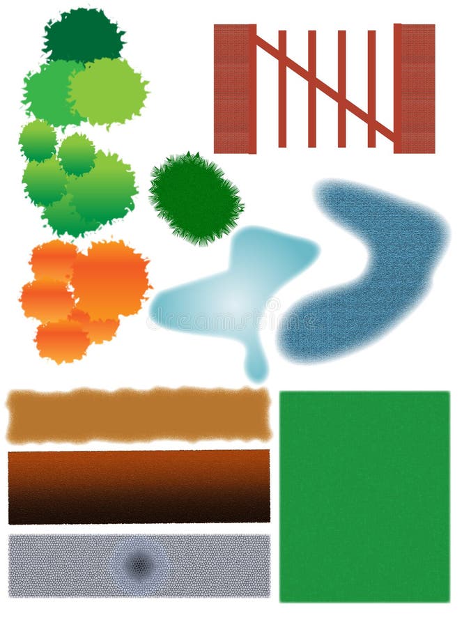 Landscaping icons stock vector. Illustration of green - 27396699