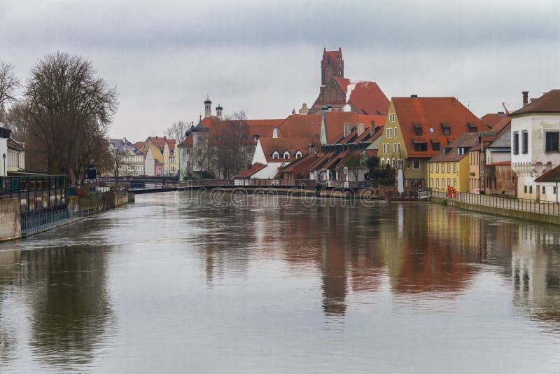 Landshut, Isar foto editorial. Imagen de destinaciones - 41295196