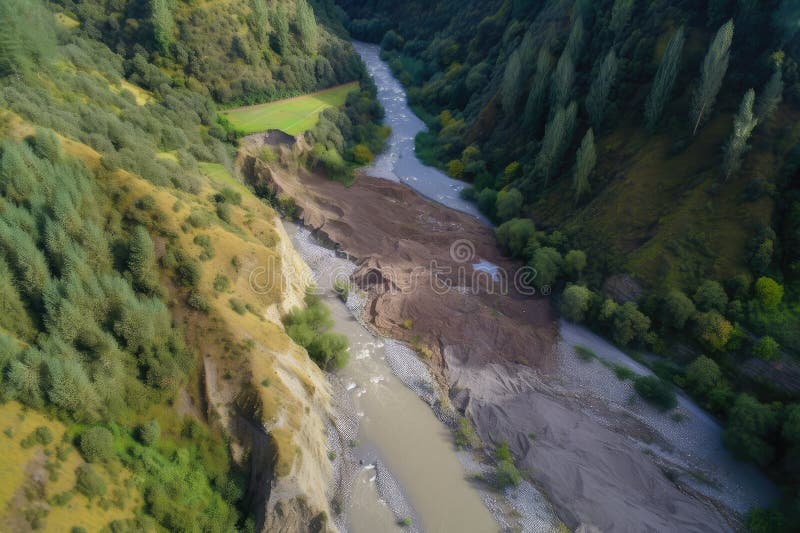 Landslide Blocks the Flow of a River, Creating New Ecosystem and ...