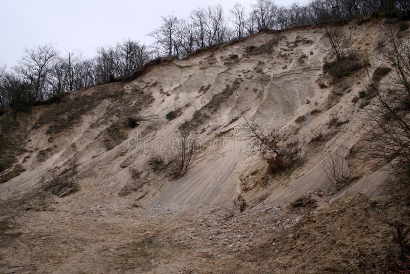 Landslide stock photo. Image of devastating, rock, coast - 51884388