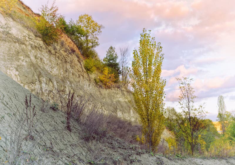 Mass Wasting because of Soft Soil Stock Photo - Image of scarp ...