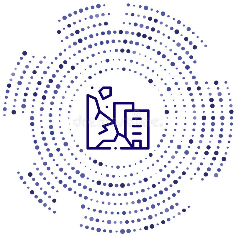 Landslide Vector Icon. Landslide Editable Stroke. Landslide Linear ...