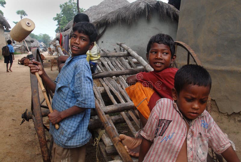 Landwirtschaftliche Kinder in Indien Redaktionelles Stockfotografie ...