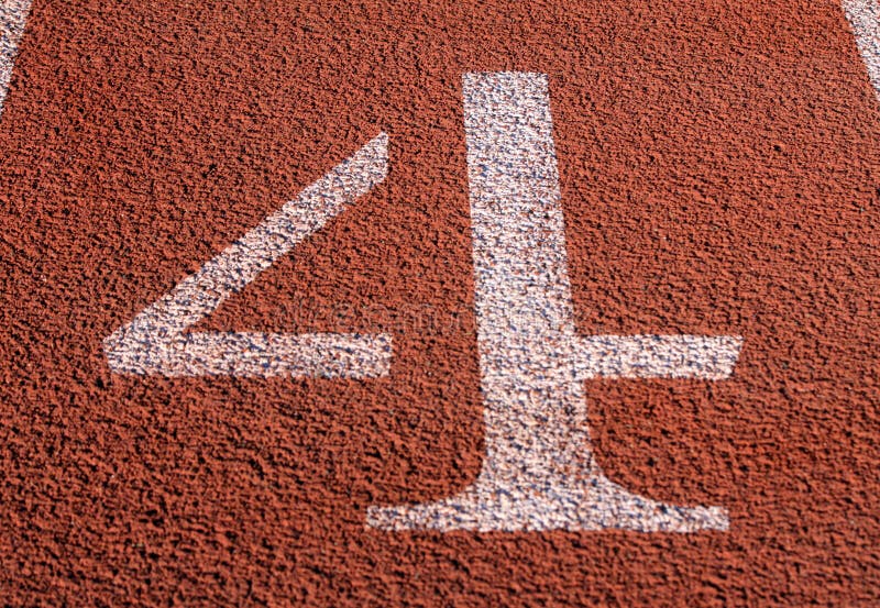 Lane 4 Track and Field Running Stock Image - Image of metaphor, time ...
