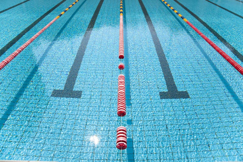 Lane in Clear Swimming Pool Stock Photo - Image of ripples, texture ...