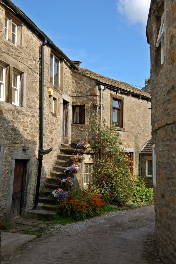 The Village of Grassington in the Yorkshire Dales and Linton Falls ...