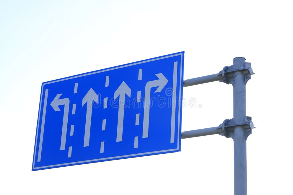 Lane indicator stock image. Image of direction, brand - 382678157