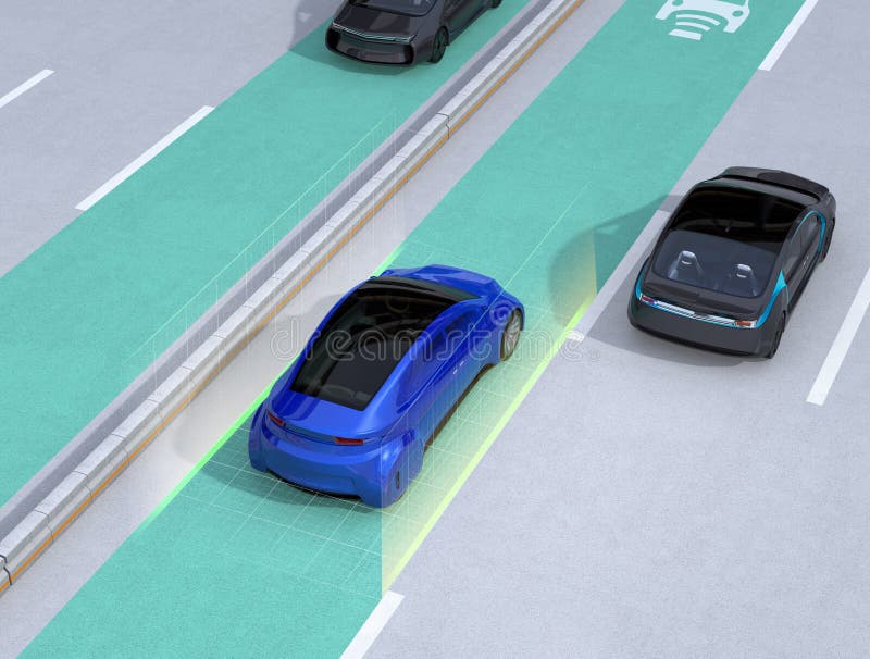 Lane Keeping Assist Function Concept for Autonomous Vehicle Stock ...