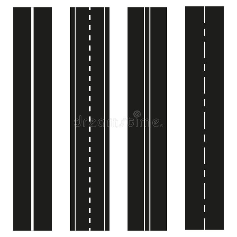 Dashed Road Lines Stock Illustrations – 275 Dashed Road Lines Stock ...