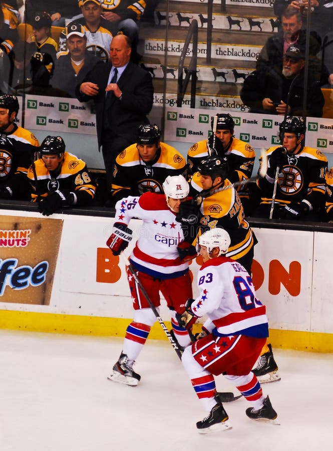 Lane MacDermid Hits Matt Hendricks NHL Hockey Editorial Photo - Image ...