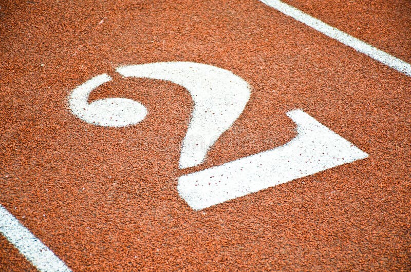 #2 lane mark stock image. Image of mark, outdoor, competition - 46568111