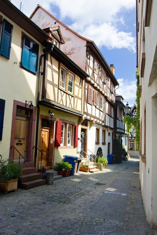 Lane with old buildings stock image. Image of structure - 5624417