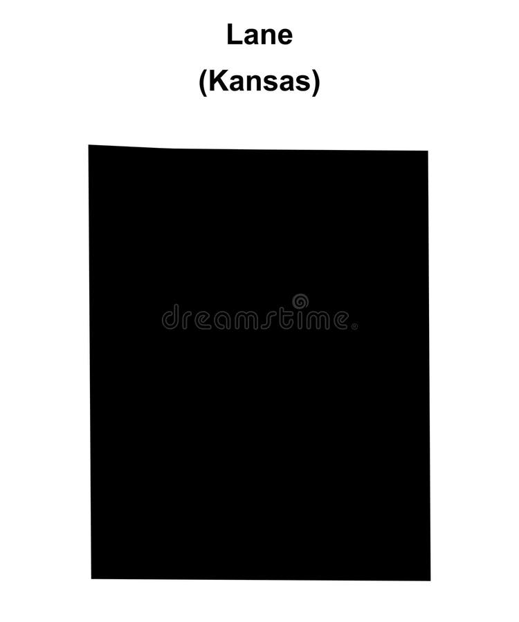 Lane outline map stock vector. Illustration of shape - 361548442