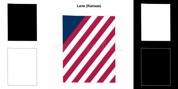 Lane outline map stock vector. Illustration of isolated - 323908957