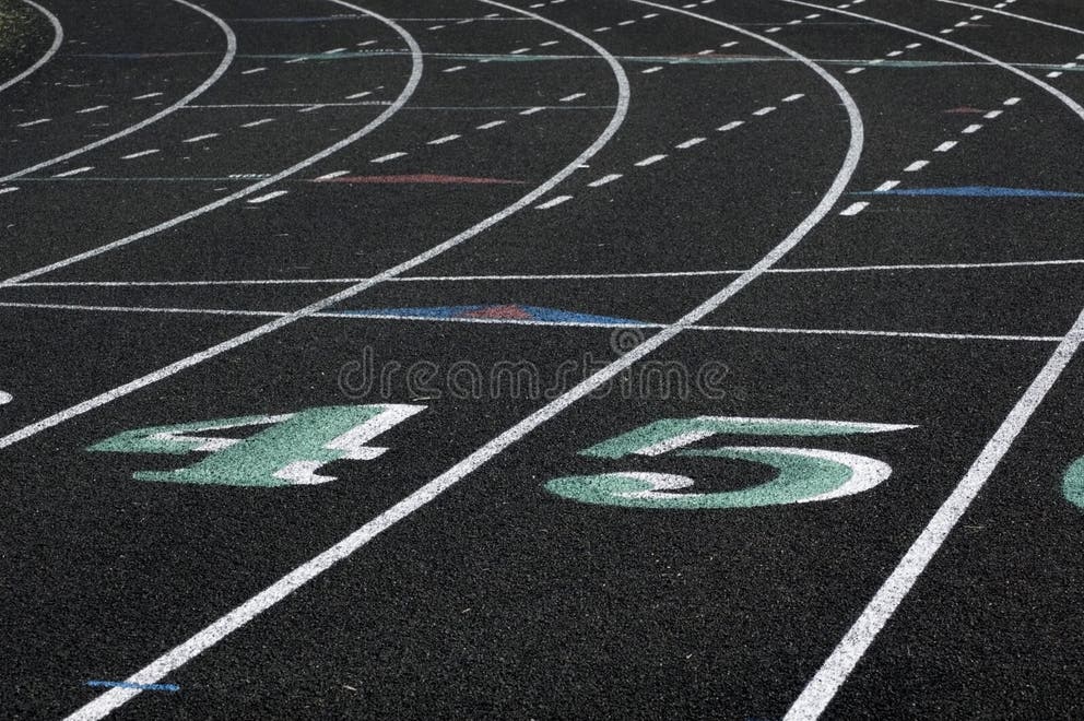 Lanes Four and Five stock photo. Image of asphalt, race - 996938