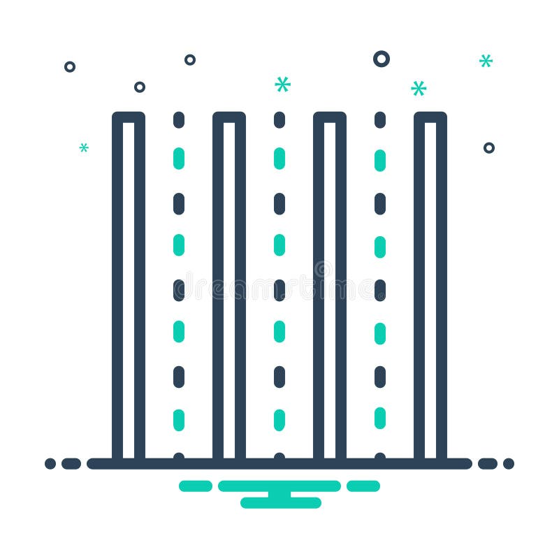 Mix Icon for Lanes, Road and Street Stock Vector - Illustration of sign ...