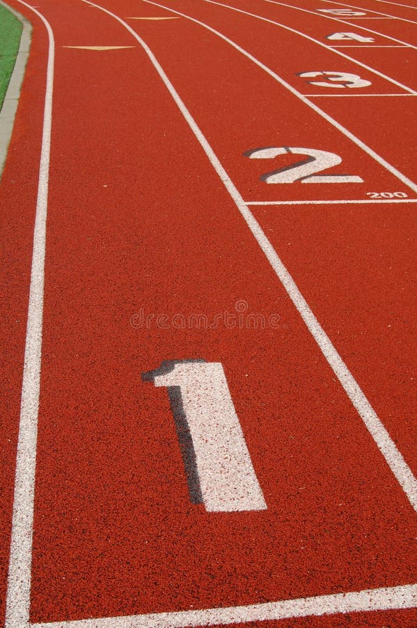 Lanes on running track stock image. Image of success - 28283471
