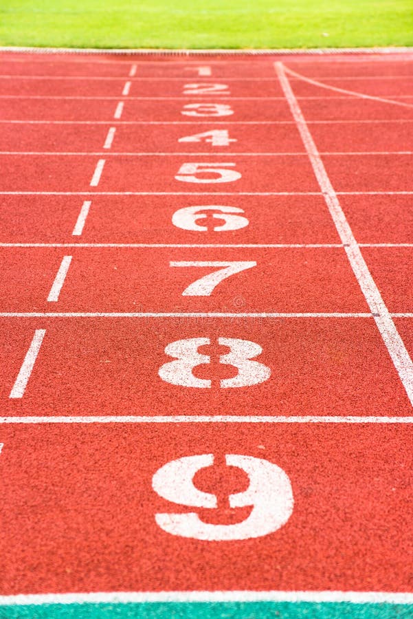 Lanes of running track stock image. Image of athlete - 40923717