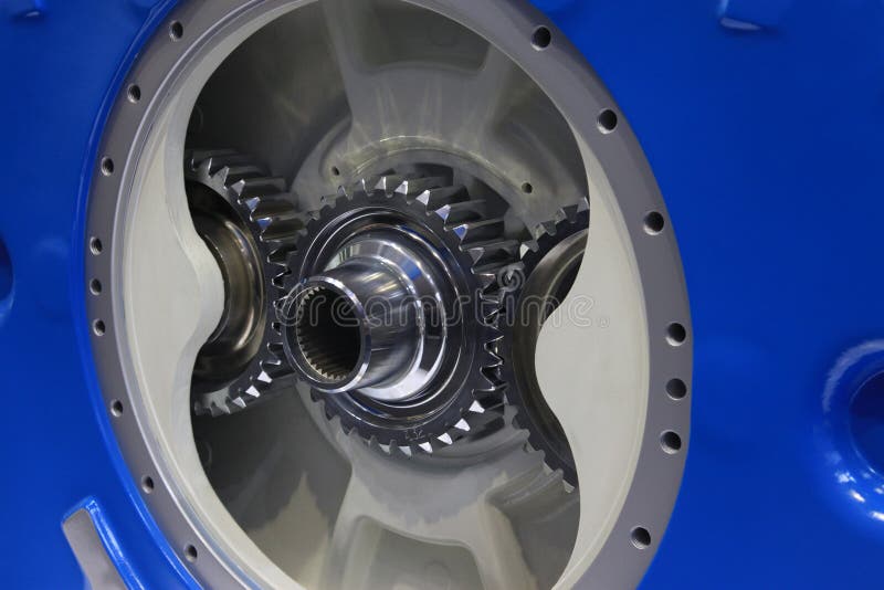 Gearbox cross-section. stock photo. Image of machining - 34224936