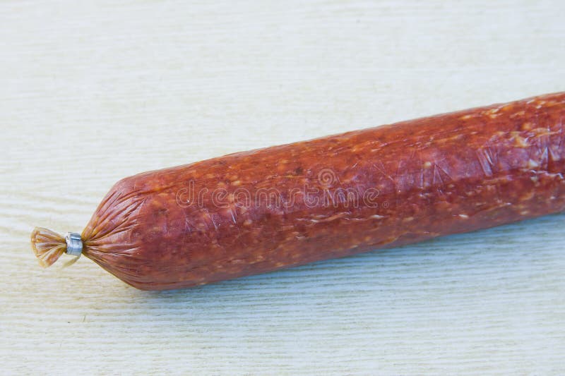 Lang Brood De Gerookte Worst Stock Afbeelding - Image of worst, gerookt ...