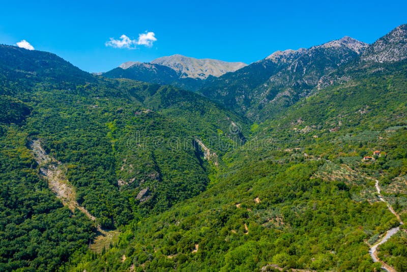 Langada Pass at Peloponnese Peninsula in Greece Stock Photo - Image of ...