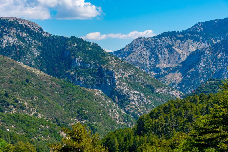 Langada Pass at Peloponnese Peninsula in Greece Stock Image - Image of ...