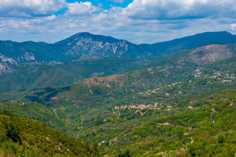 Langada Pass at Peloponnese Peninsula in Greece Stock Image - Image of ...