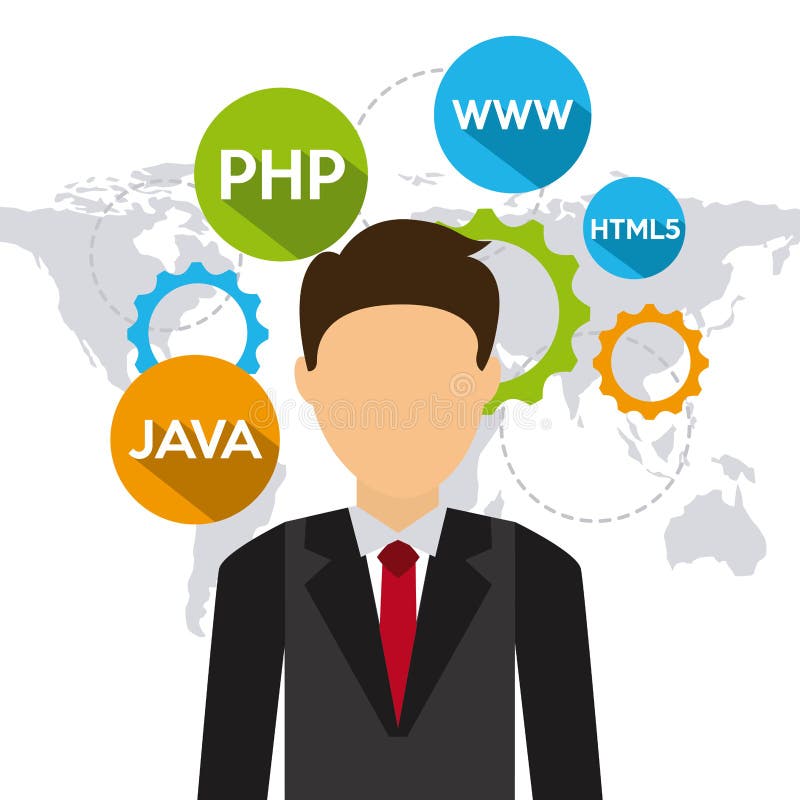 Langage de programmation illustration de vecteur. Illustration du ...