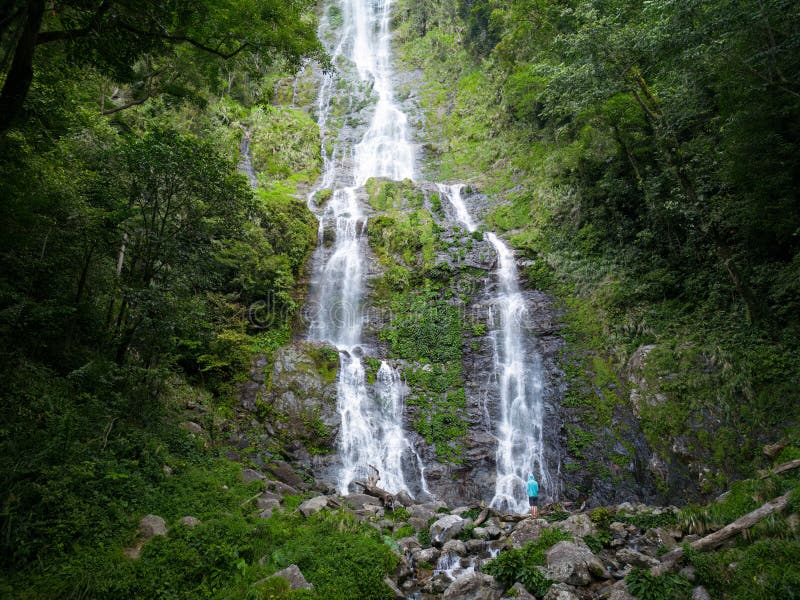 Langanan Waterfall in Ranau, Sabah, Malaysia Stock Image - Image of ...