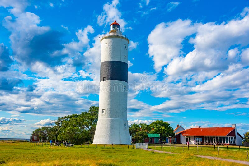 Lange Jan Lighthouse at Oland Island in Sweden Editorial Stock Image ...