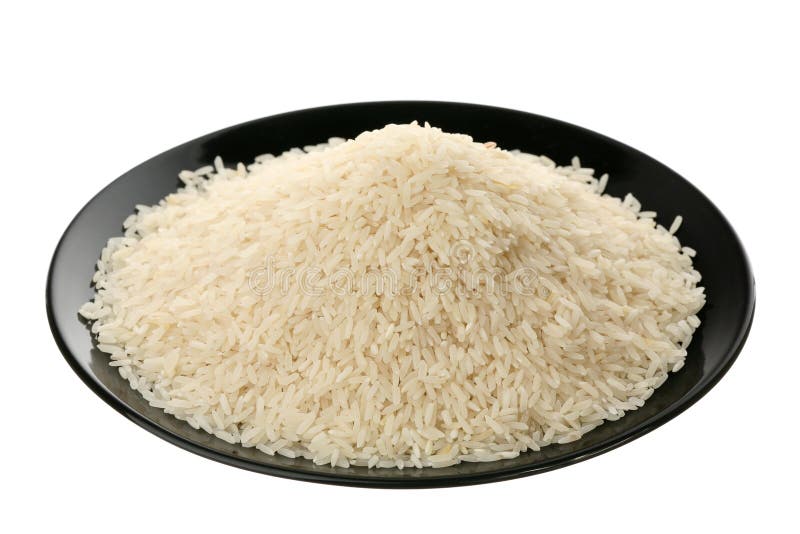 Reis auf dem Teller stockfoto. Bild von platte, wild, reis - 4471094