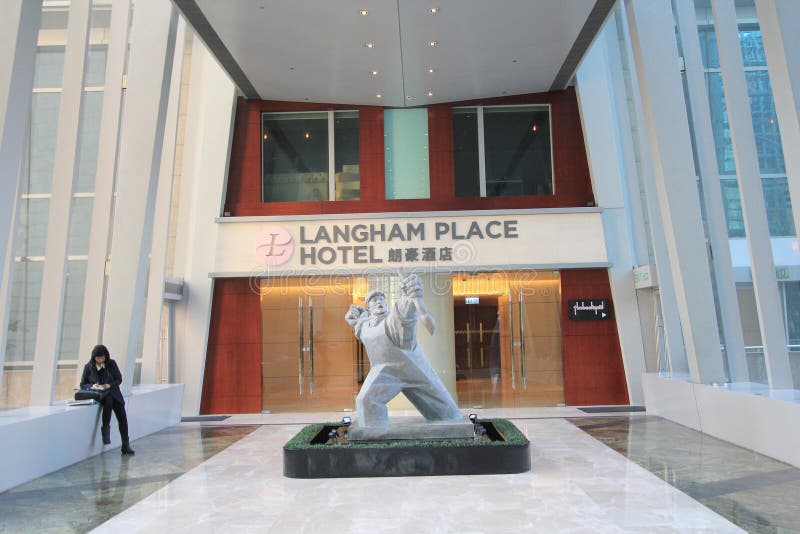 Langham Place Hotel in Hong Kong Editorial Stock Photo - Image of ...