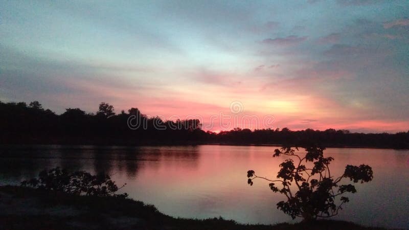 Langit Sore Senja stock photo. Image of reflection, tree - 265827852