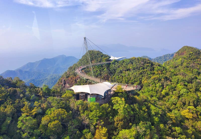 Langkawi Sky Bridge Tourist Attraction Stock Image - Image of bridge ...