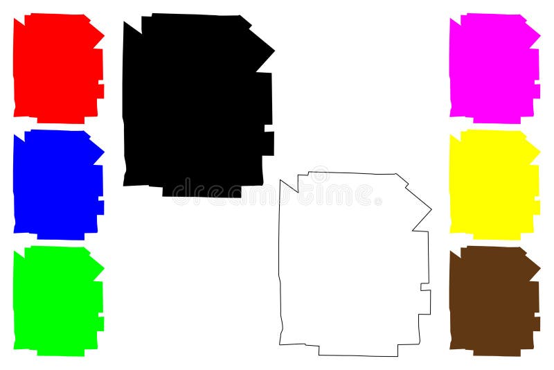 Langley City (Canada, BC, British Columbia Province) Map Vector ...