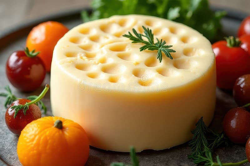 Langres AOP Cheese Presentation Stock Photo - Image of appetizing ...