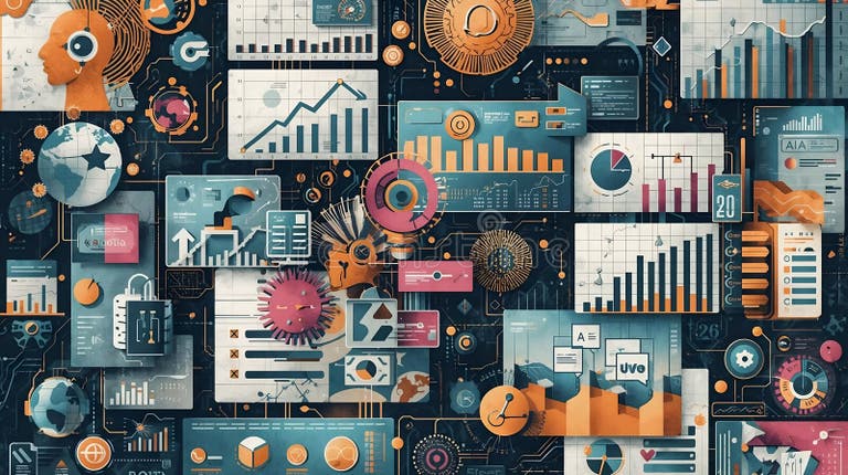 The Language of Data stock illustration. Illustration of aiimage ...