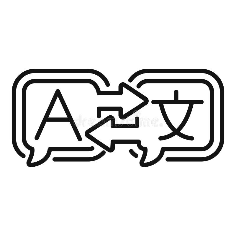 Language Exchange Concept with Speech Bubbles Translating between ...