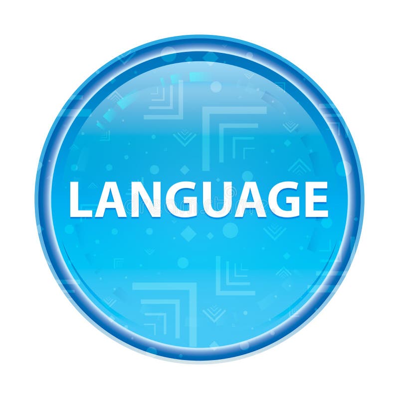 English Round Blue Push Button Stock Illustration - Illustration of ...