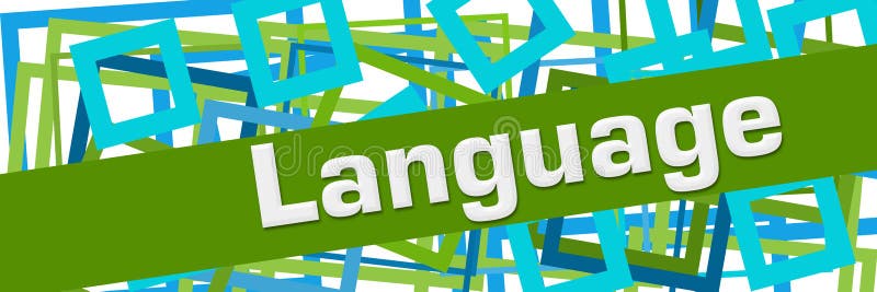 Language Green Blue Squares Texture Stock Illustration - Illustration ...