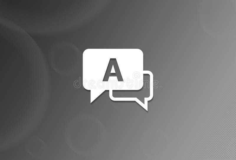 Language icon stock illustration. Illustration of talk - 262111813